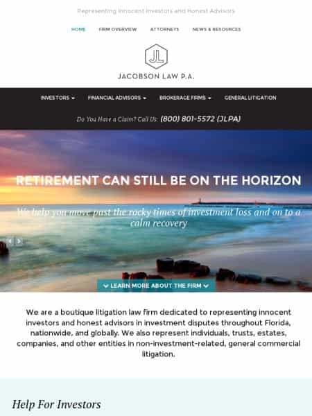 West Palm Beach, Florida Law Firm Web Design | Jon Jacobson