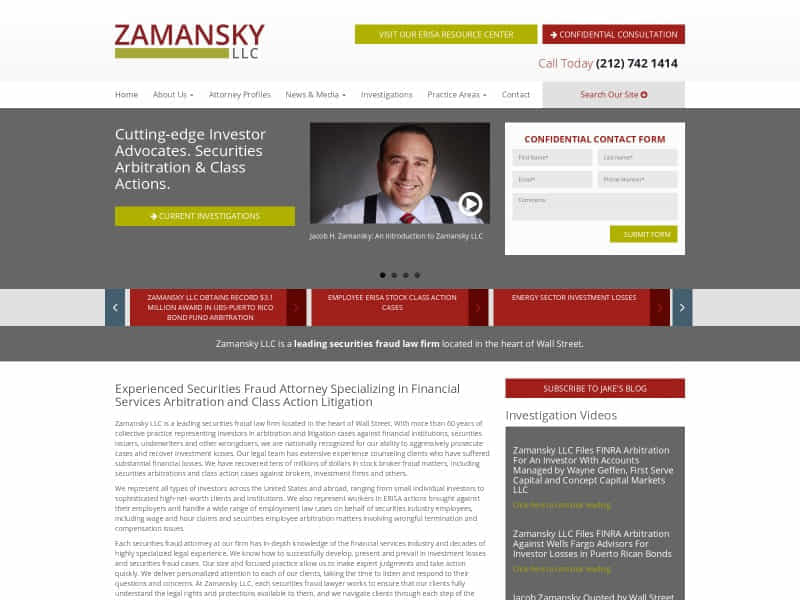 Zamansky & Associates, LLC | Website Design by PaperStreet