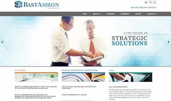 Miami, Florida Law Firm Web Design | Bast Amron LLP