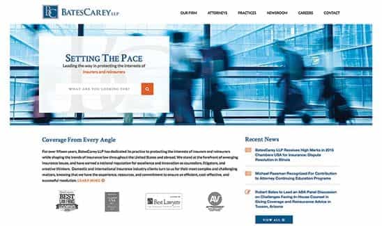 Chicago, Illinois Law Firm Web Design | Bates Carey LLP