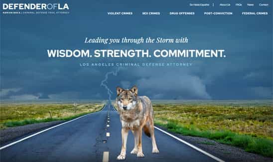 Los Angeles, California Law Firm Web Design | Adrian M. Baca