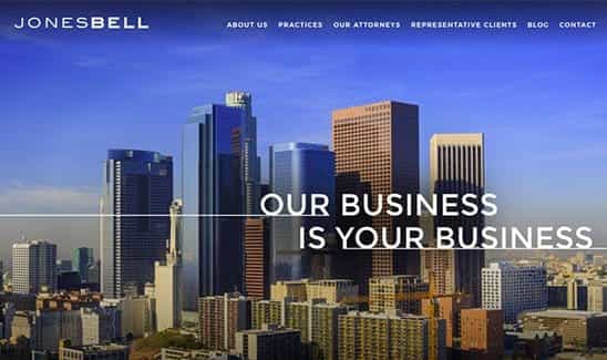 Los Angeles, California Law Firm Web Design | Jones, Bell, Abbott ...