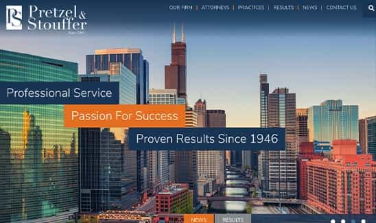 Chicago, Illinois Law Firm Web Design | Pretzel & Stouffer