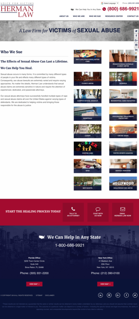 50+ Best Practice Area Pages for Law Firms (2025 Update)