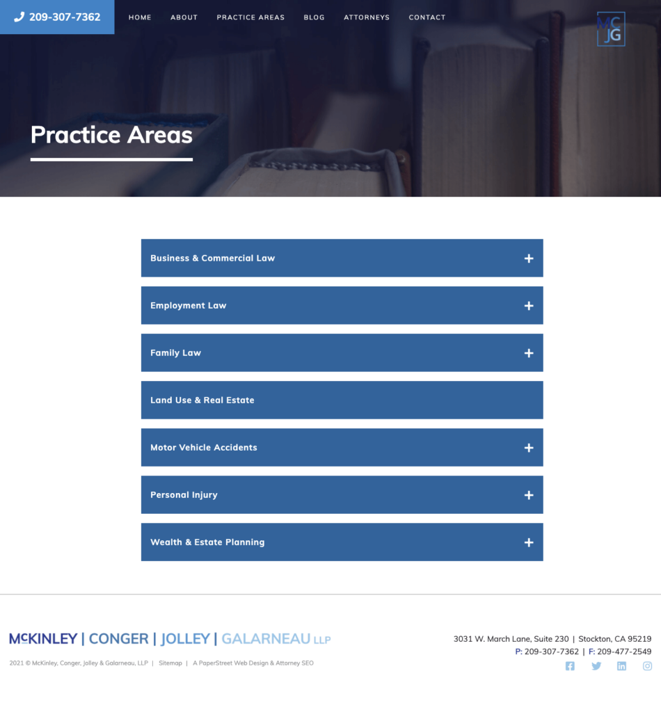 50+ Best Practice Area Pages for Law Firms (2025 Update)