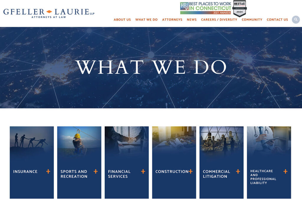 Top 10 Practice Area Landing Page Designs