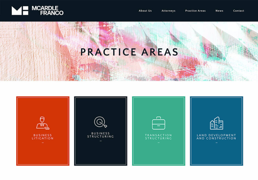 Top 10 Practice Area Landing Page Designs