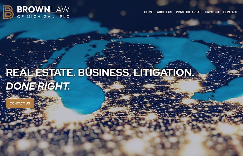 Brown Law of Michigan, PLC Launches a New Law Firm Website
