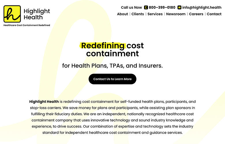 Highlight Health Launches a New Law Firm Website