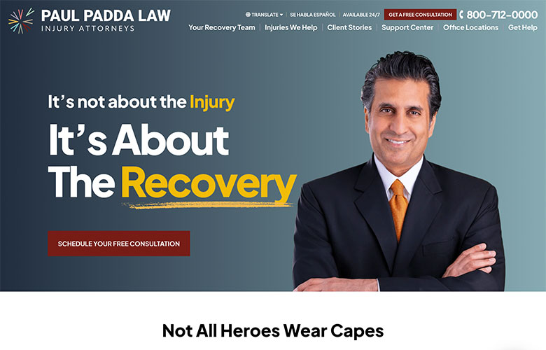 Paul Padda Law Launches a New Law Firm Website